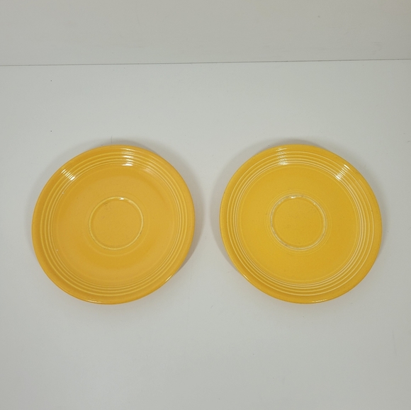 Fiesta | Kitchen | Fiesta Sunflower Yellow 6 Teacup Saucer Plates Set ...